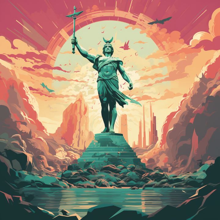 Coloso de Rodas/ Colossus of Rhodes - Pictio - Digital Art & AI ...