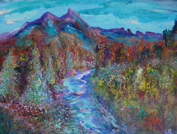 Maroon Creek Snowmass Colorado - Chris Rutledge - Paintings & Prints ...