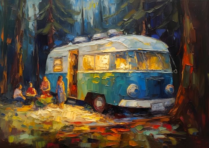"Evening Unwind" - Chris Rutledge - Paintings & Prints, Vehicles ...