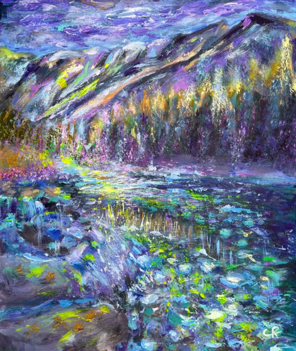"Glacier Park, Montana" - Chris Rutledge - Paintings & Prints ...