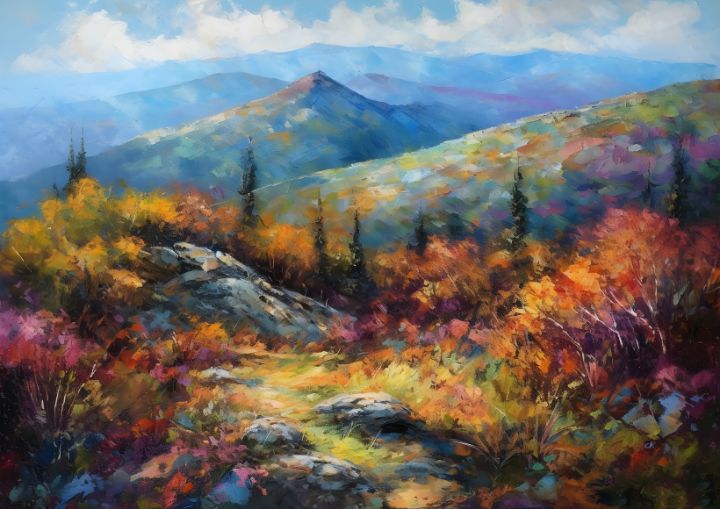 "Cloudsong over Blue Ridge" - Chris Rutledge - Paintings & Prints ...