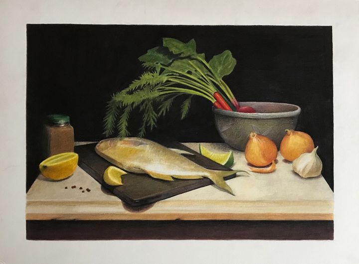The Last Fish - JakeHunterArt - Paintings & Prints, Still Life, Food ...