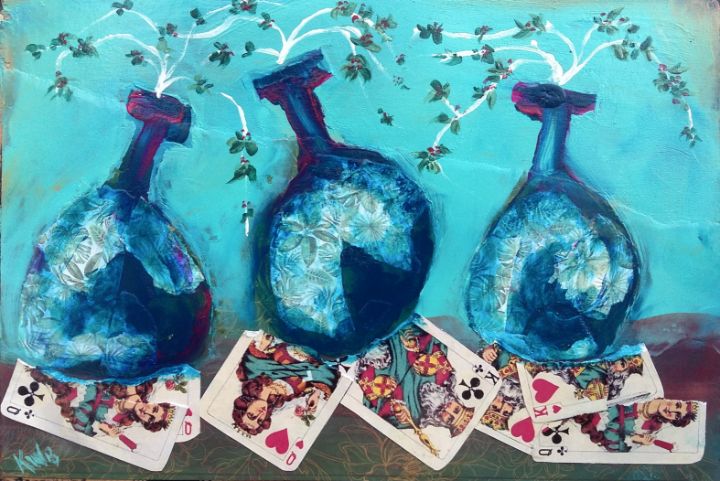 Memories of Blue - Kevin Blake - Paintings & Prints, Still Life, Floral ...