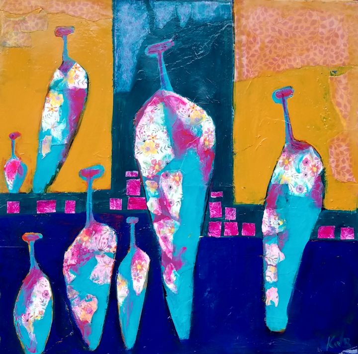 Vintage floral Feelings - Kevin Blake - Paintings & Prints, Still Life ...