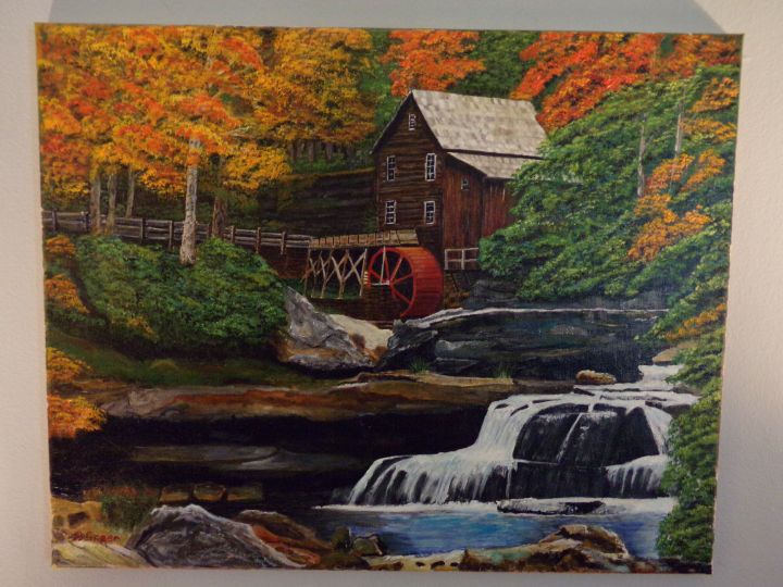 Old Mill - Barry's Oil Paintings - Paintings & Prints, Buildings ...