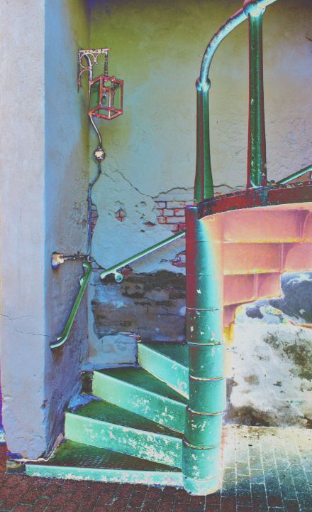 Abstract View of a Spiral Staircase - Brad Knorr Art - Photography ...