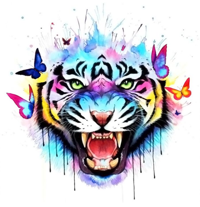 Wild tiger - Mego Store - Paintings & Prints, Animals, Birds, & Fish ...