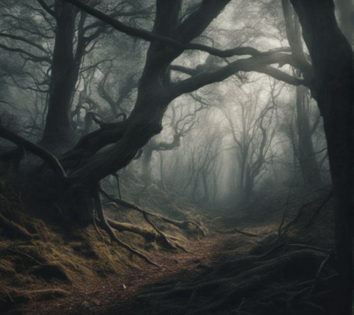 Creepy Path Between Trees - Cassandra Crosby-Browne - Digital Art & AI ...