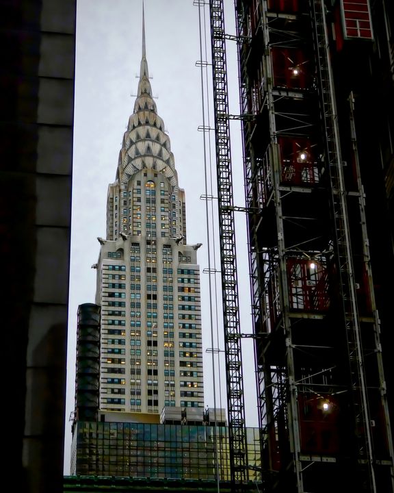 Chrysler Building with Construction - Dimage Studios - Photography ...