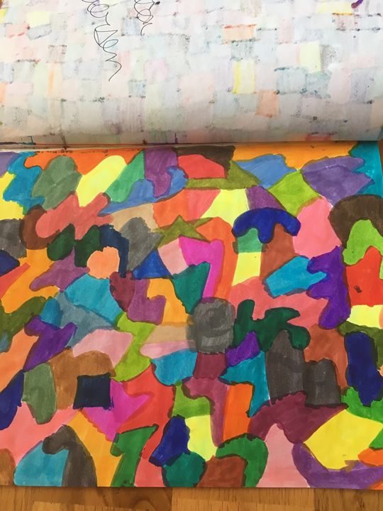 Shapes - Shapes of color - Paintings & Prints, Abstract, Color - ArtPal