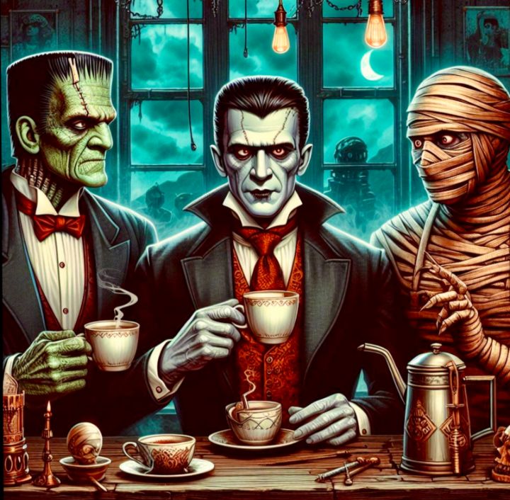 Three Monsters - ArtbyJonz - Digital Art & AI, Fantasy & Mythology ...