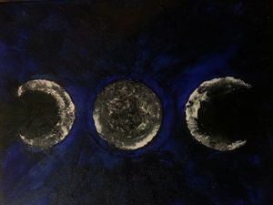 Silver Moon - Paintings & Prints, Drawings & Illustration, Digital Art ...