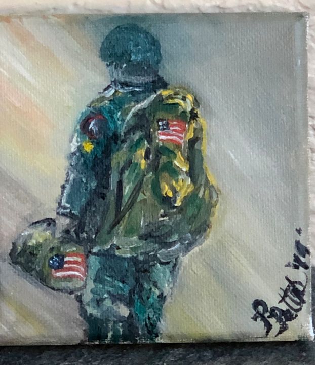 Soldier Coming Home - Pettit Gallery - Paintings & Prints, People ...