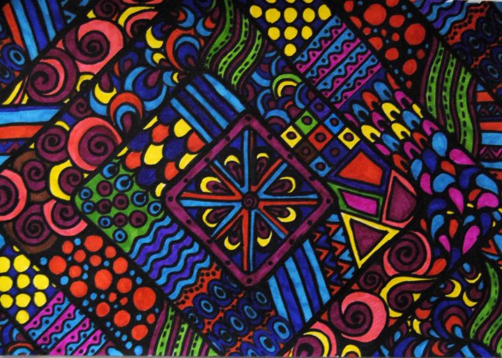 Colorful Squares - CreativeSoul - Paintings & Prints, Abstract, Color ...