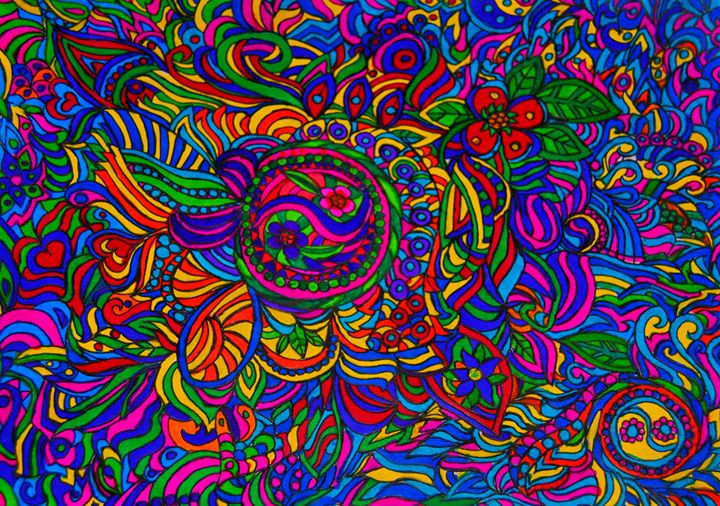 Hippie Abstract - CreativeSoul - Digital Art & AI, Abstract, Color - ArtPal