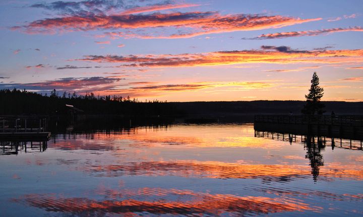 Sunset Over Yellowstone Lake - CreativeSoul - Photography, Landscapes ...