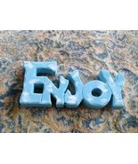 Wooden "ENJOY" Sign Freestanding - beach decor treasures - Sculptures ...