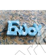 Wooden "ENJOY" Sign Freestanding - beach decor treasures - Sculptures ...