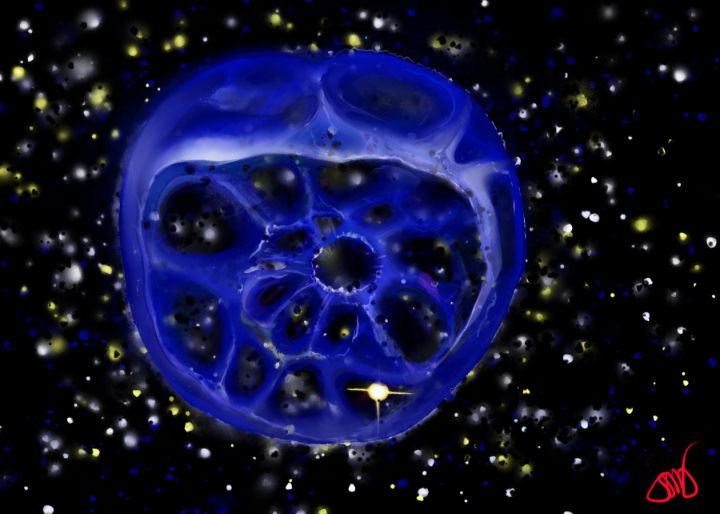 Space Blob - Shattered Ink WA by Paint Girl - Paintings & Prints ...
