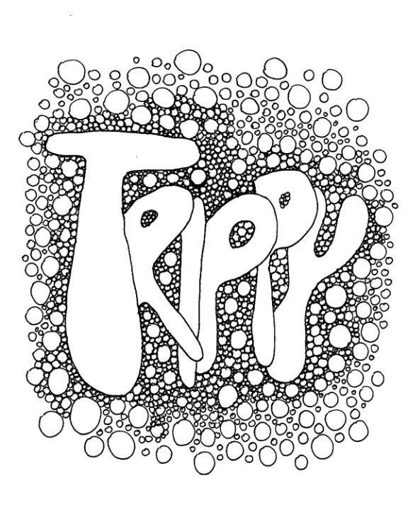 Trippy Boho Hippie Bubble Letter Art - A Brush with the Past - Drawings ...