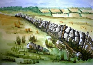 Old Farm Rail Fence and Green Fields - A Brush with the Past ...