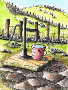 Old Farm Rail Fence and Green Fields - A Brush with the Past ...