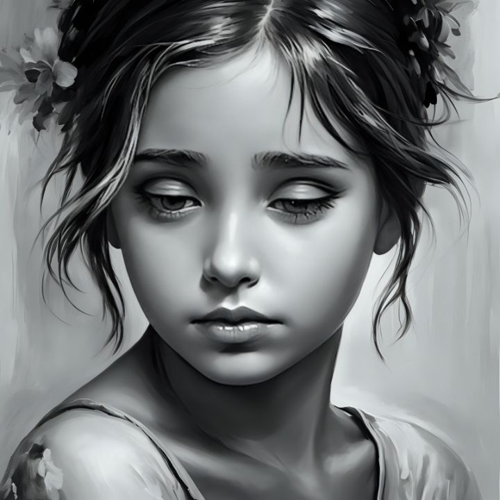 Melancholy Blooms - Balabhadra Bagarti - Digital Art, People & Figures ...