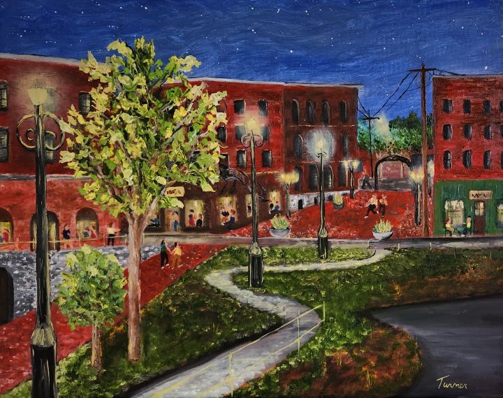 Water St Now and Then - PatZart Poetry in Painting - Paintings & Prints ...