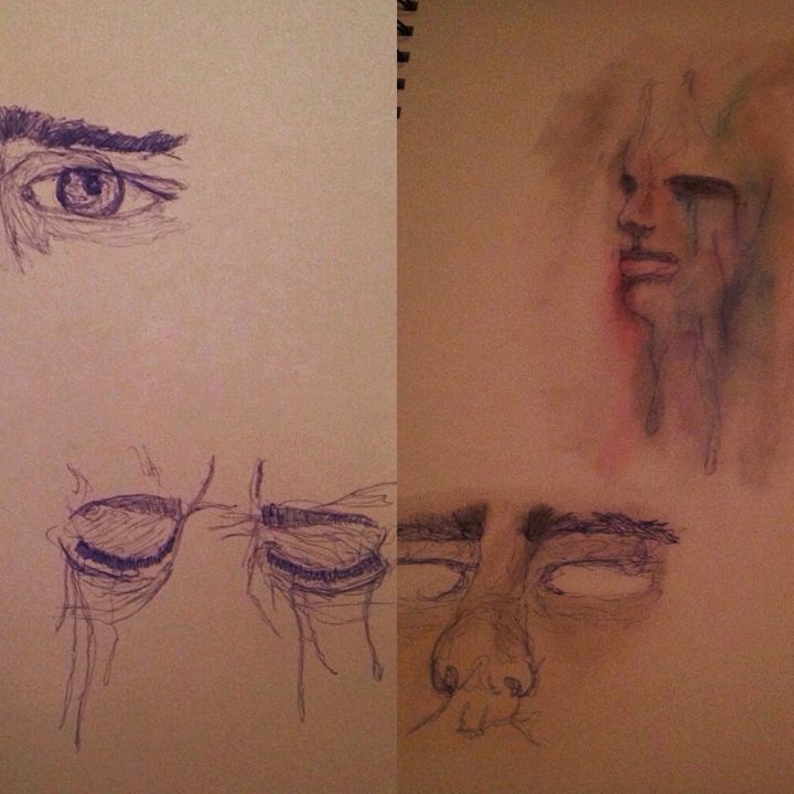 Smudged Colour and Washed Out Faces - Sierradeangelis - Drawings ...