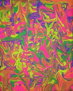 Scrambled thoughts - Under the Black Light - Paintings & Prints ...