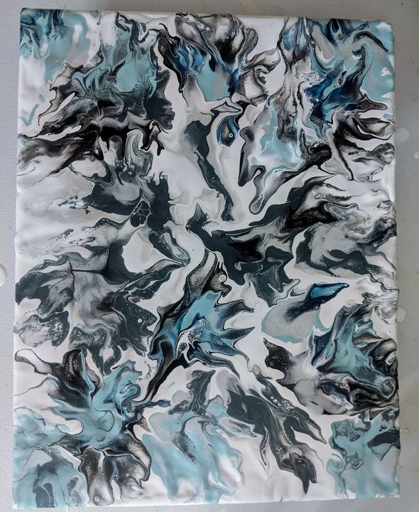 Acrylic Abstract Dutch Pour 20-1 - Art By Christine Design - Paintings ...