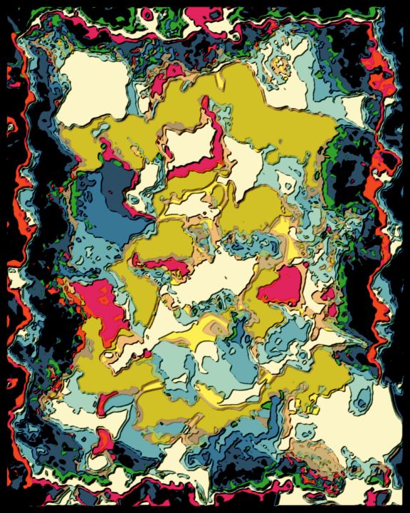 "Mona" - Digi ART - Digital Art & AI, Abstract, Color - ArtPal