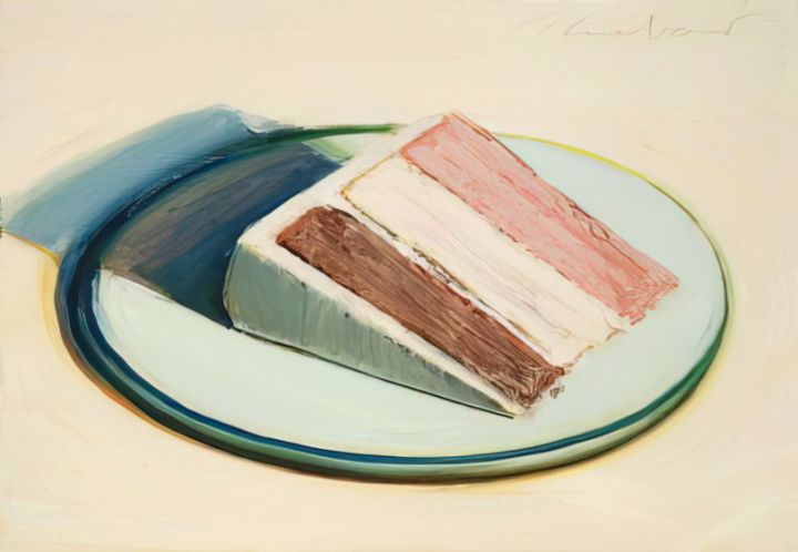 Cake Slice - 1979 - Wayne Thiebaud - Paintings & Prints, Food ...