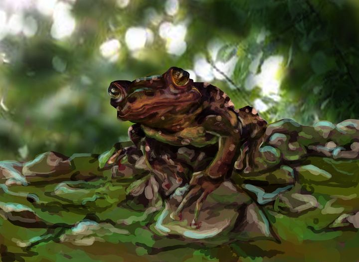 Frog Still Portrait - WitchyUnicorns - Digital Art & AI, Animals, Birds ...