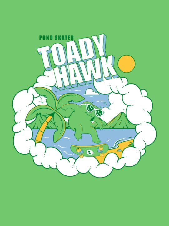 Toady Hawk - Artthree - Digital Art & AI, Humor & Satire, Animals - ArtPal