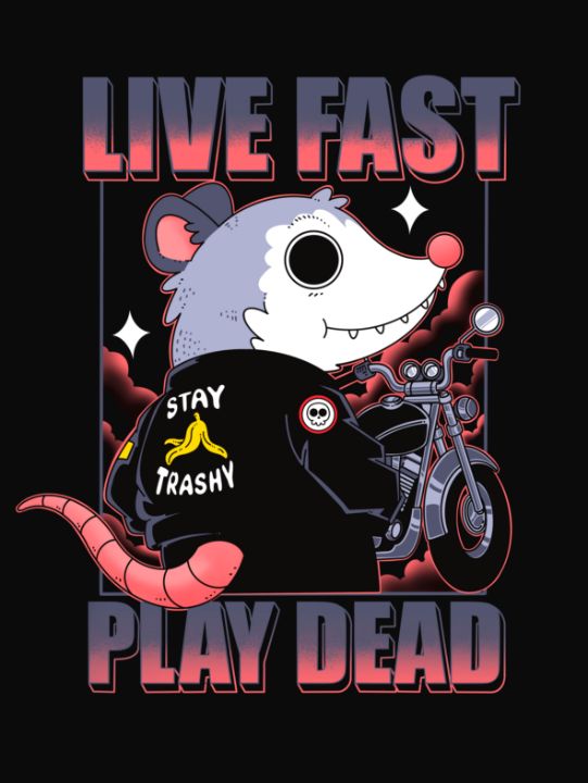 Live Fast Play Dead - Artthree - Digital Art & AI, Animals, Birds ...