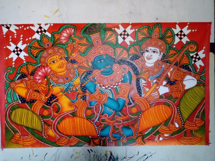 mural painting indian tradition - Sooraj - Paintings & Prints, Ethnic ...