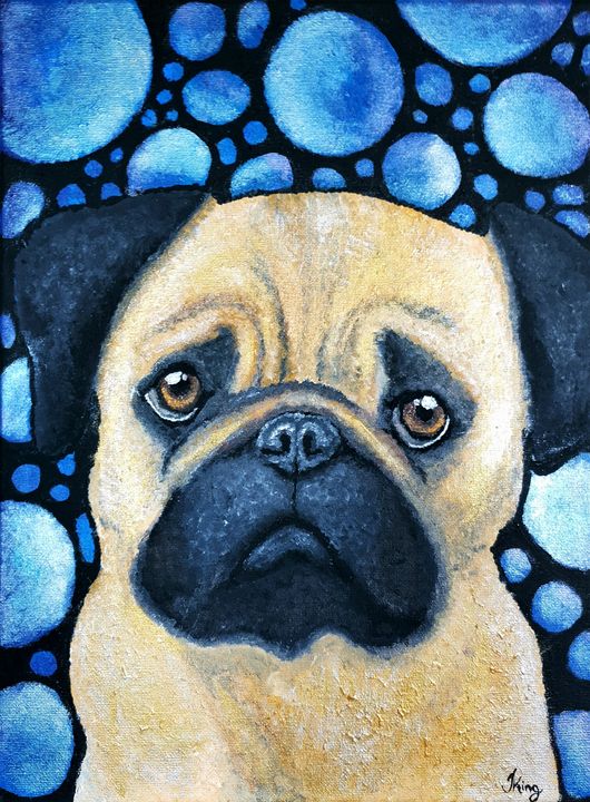 Pug Life - Ivana King - Paintings & Prints, Animals, Birds, & Fish ...
