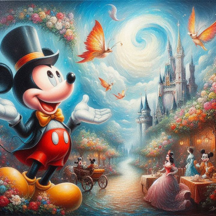 Mickey Mouse - Galacticjccorp - Digital Art & AI, Childrens Art, Disney ...
