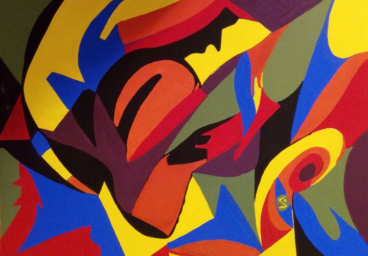 The Power of Life - Farah - Paintings & Prints, Abstract, Irregular ...