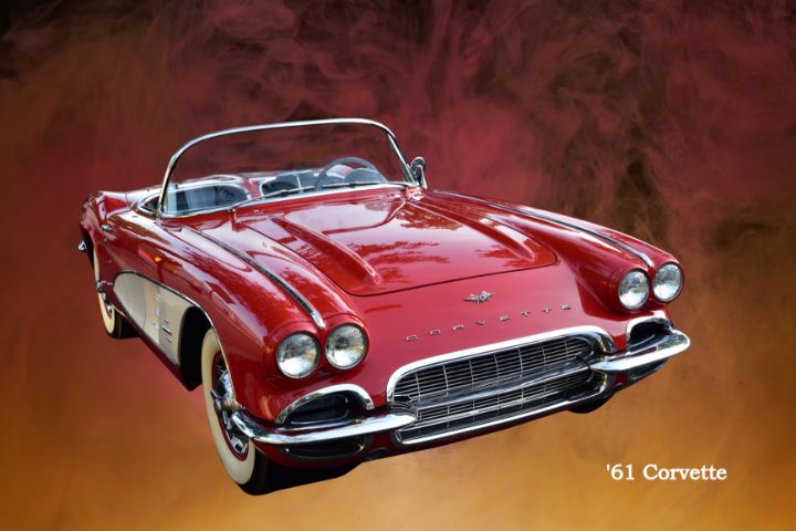 1961 Red Corvette Convertible - James DeFazio Photography - Photography ...