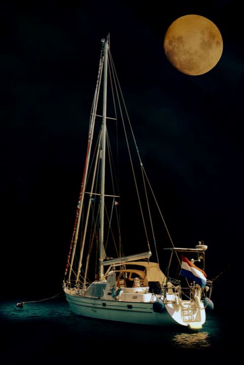Anchored Under A Full Moon - James DeFazio Photography - Photography ...