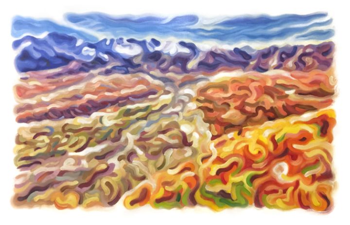 Polychrome Pass - Dan Miller - Paintings & Prints, Landscapes & Nature ...