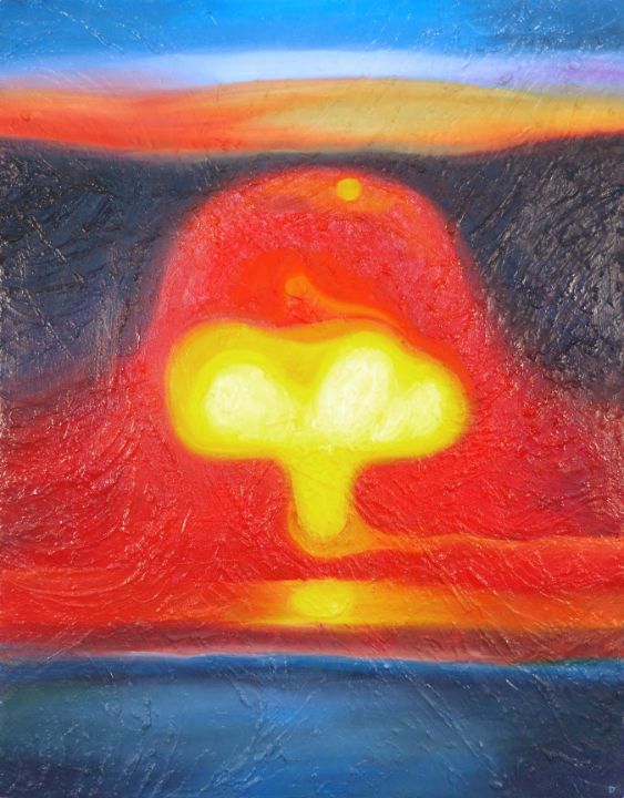 Bomb Test - Dan Miller - Paintings & Prints, Abstract, Landscape - ArtPal