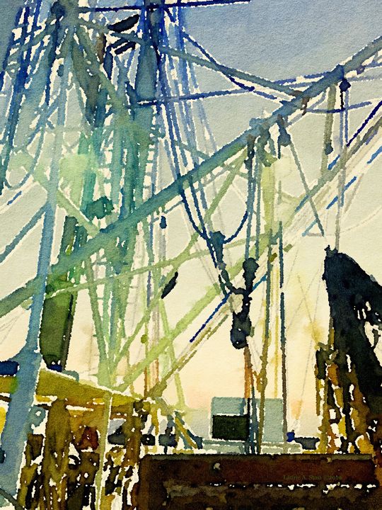 Colorful Rigging - Stasi Art - Paintings & Prints, Vehicles ...