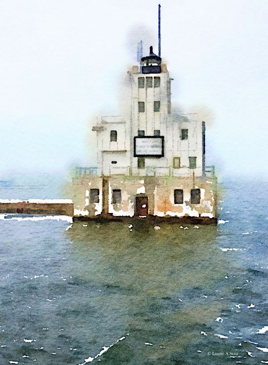 Lighthouse - Milwaukee - Stasi Art - Paintings & Prints, Places ...