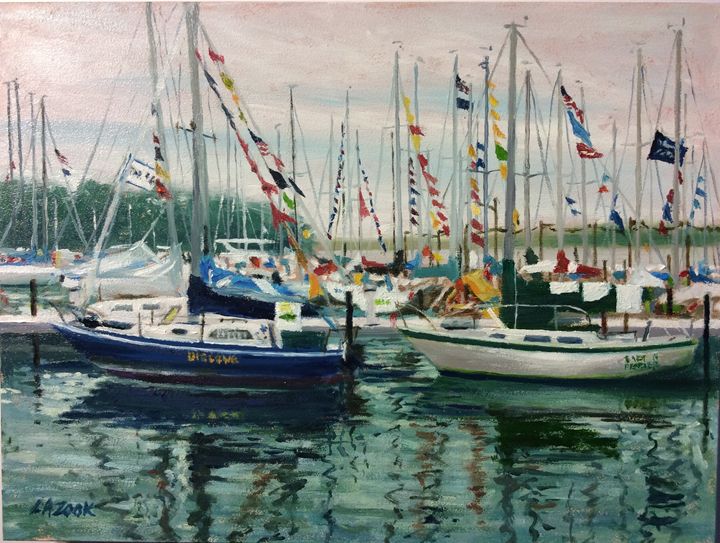 Docked - Lisa A. Zook Fine Art - Paintings & Prints, Landscapes ...