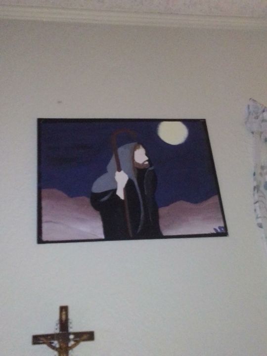 Left handed Jesus - Paintings by M3 - Paintings & Prints, Ethnic ...