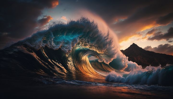 epic_wave - ArtofthePixel8146 - Digital Art & AI, Abstract, Landscape ...