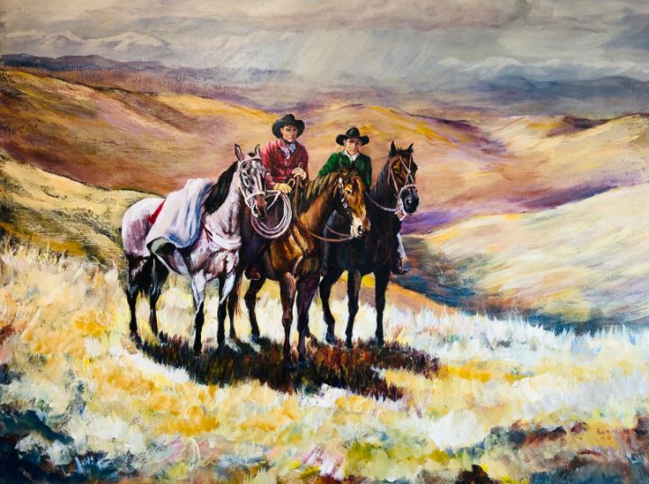 Pack Trip 1936 - Ronald M. Brown - Paintings & Prints, Places & Travel ...